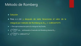 Metodo romberg | PPSX