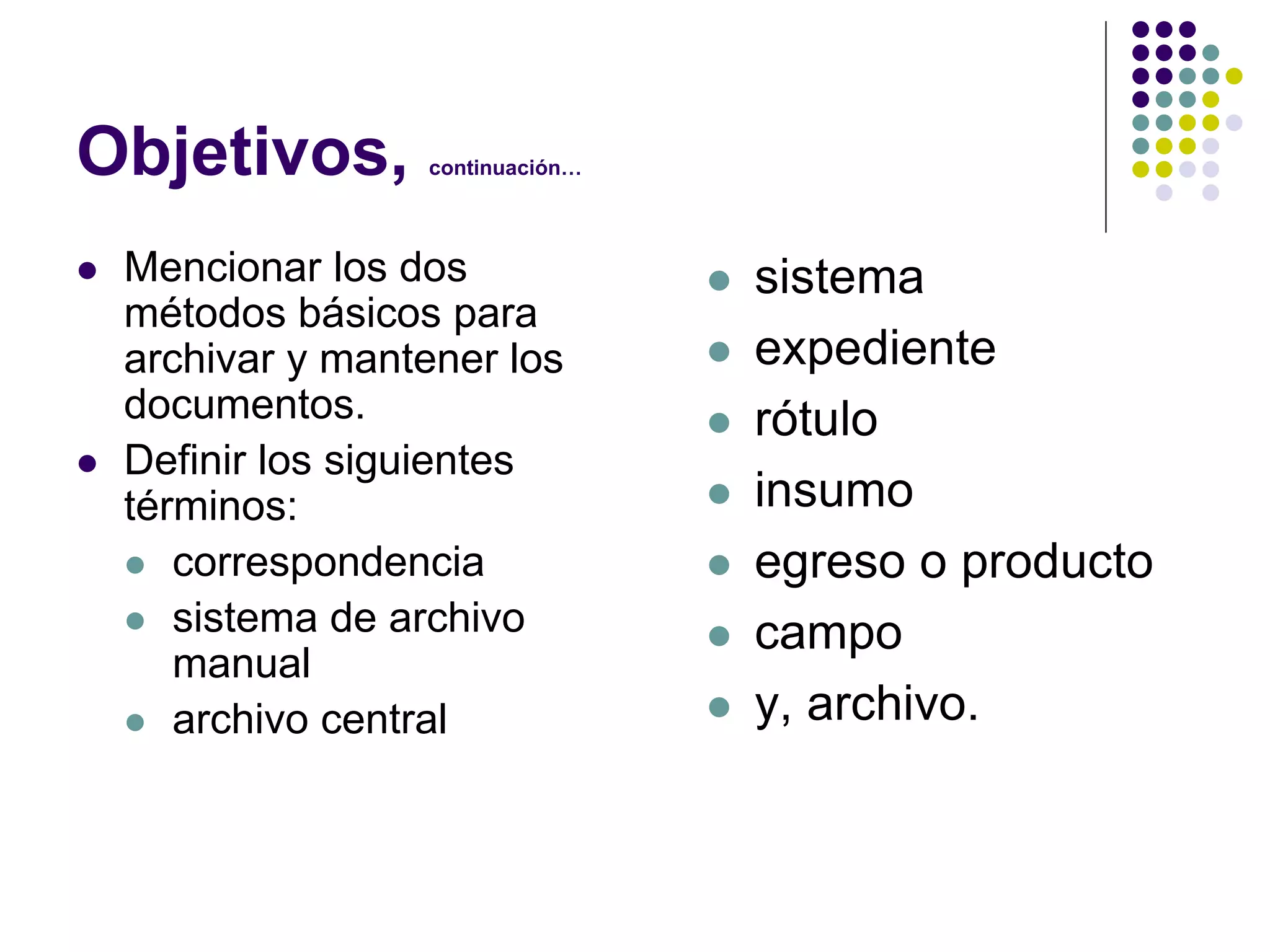 Metodos Basicos Para Archivar Y Mantenr Los Documentos | PDF