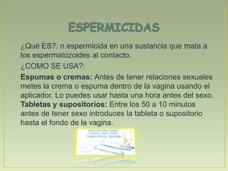 Metodos anticonceptivos | PPTX
