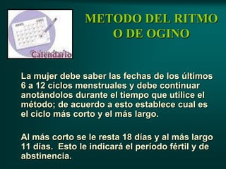 Metodos anticonceptivos | PPT