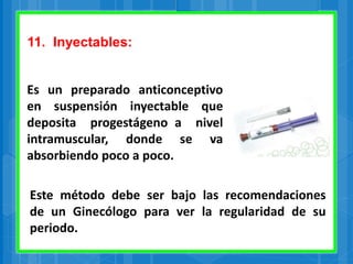 Metodos anticonceptivos | PPTX