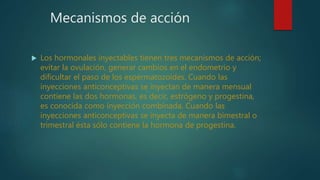 MÉTODOS ANTICONCEPTIVOS INYECCIONES | PPTX