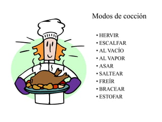 METODOS DE COCCION DEFINICION DE CONCEPTOS | PPTX