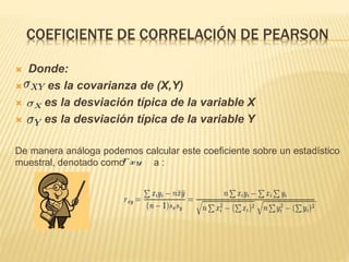 Metodos de correlacion de spearman y pearson | PPT