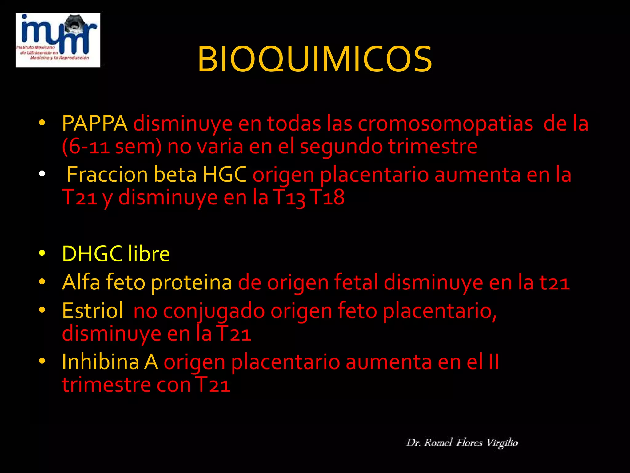 Metodos de cribado prenatal imumr dr. romel | PPT