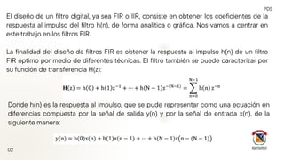 Métodos de Diseño de Filtros FIR | PDF