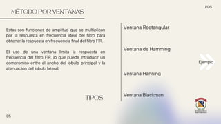Métodos de Diseño de Filtros FIR | PDF