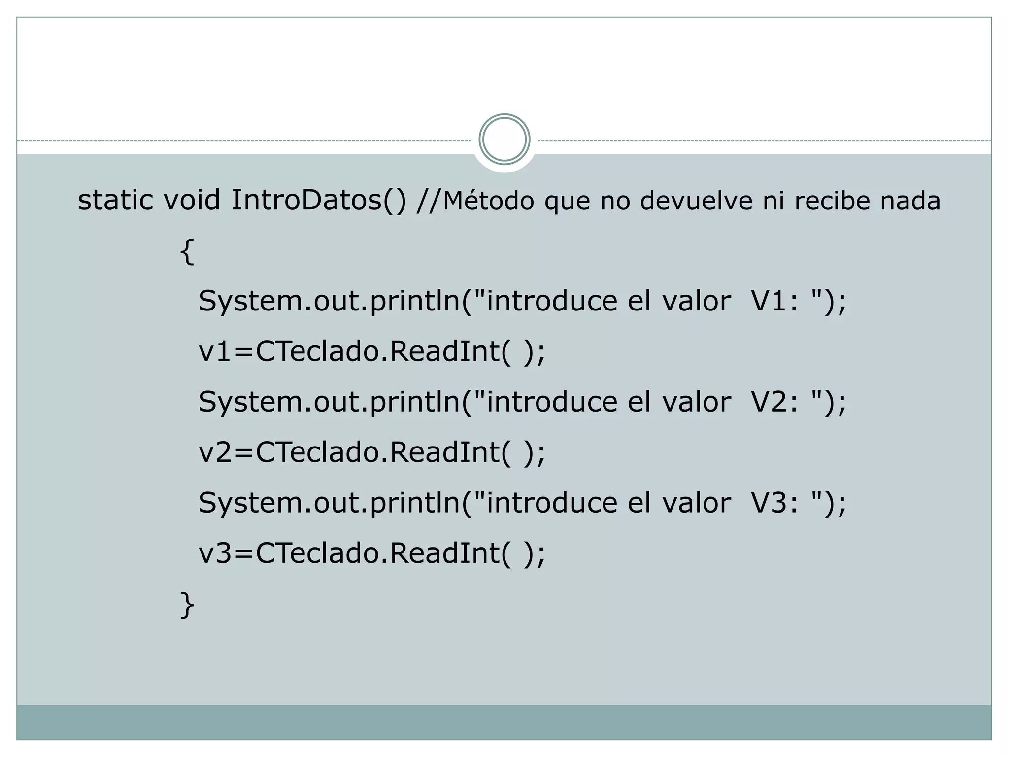 Metodos en java | PPTX