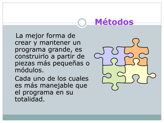 Metodos en java | PPT