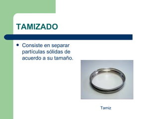 Metodos Fisicos Separación Mezclas | PPS
