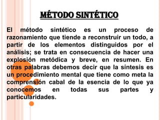 Metodo Sintetico | PPT