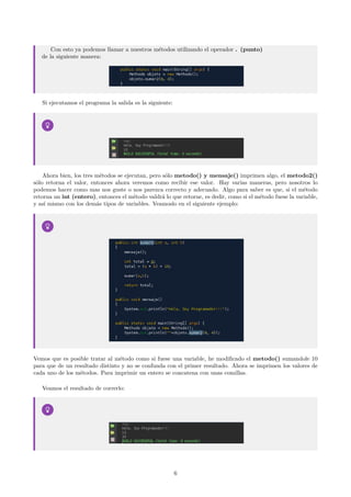 Métodos en Java-Con ejemplos | PDF