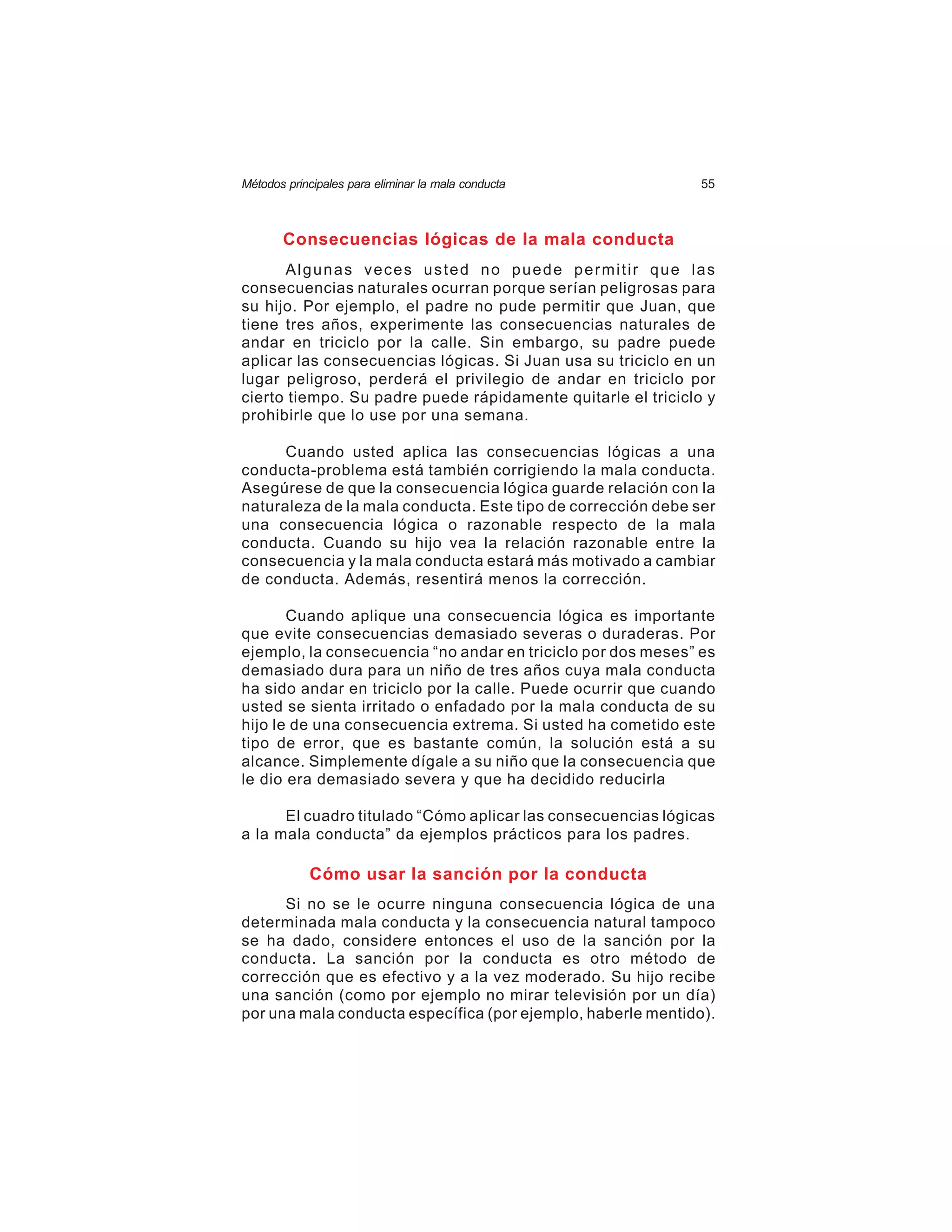 Metodos principales para eliminar la mala conducta | PDF