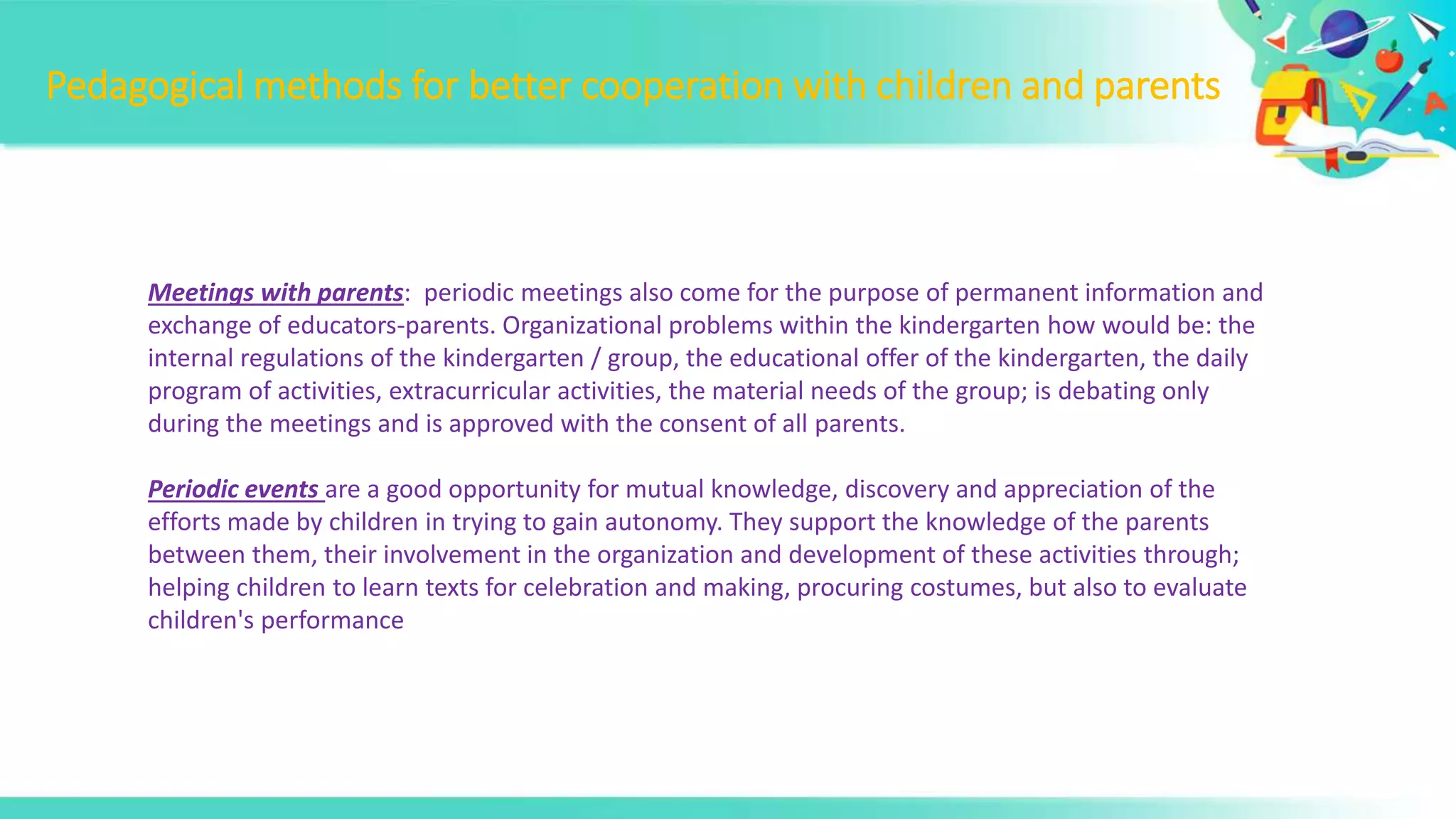 Metods parents feedback | PPT
