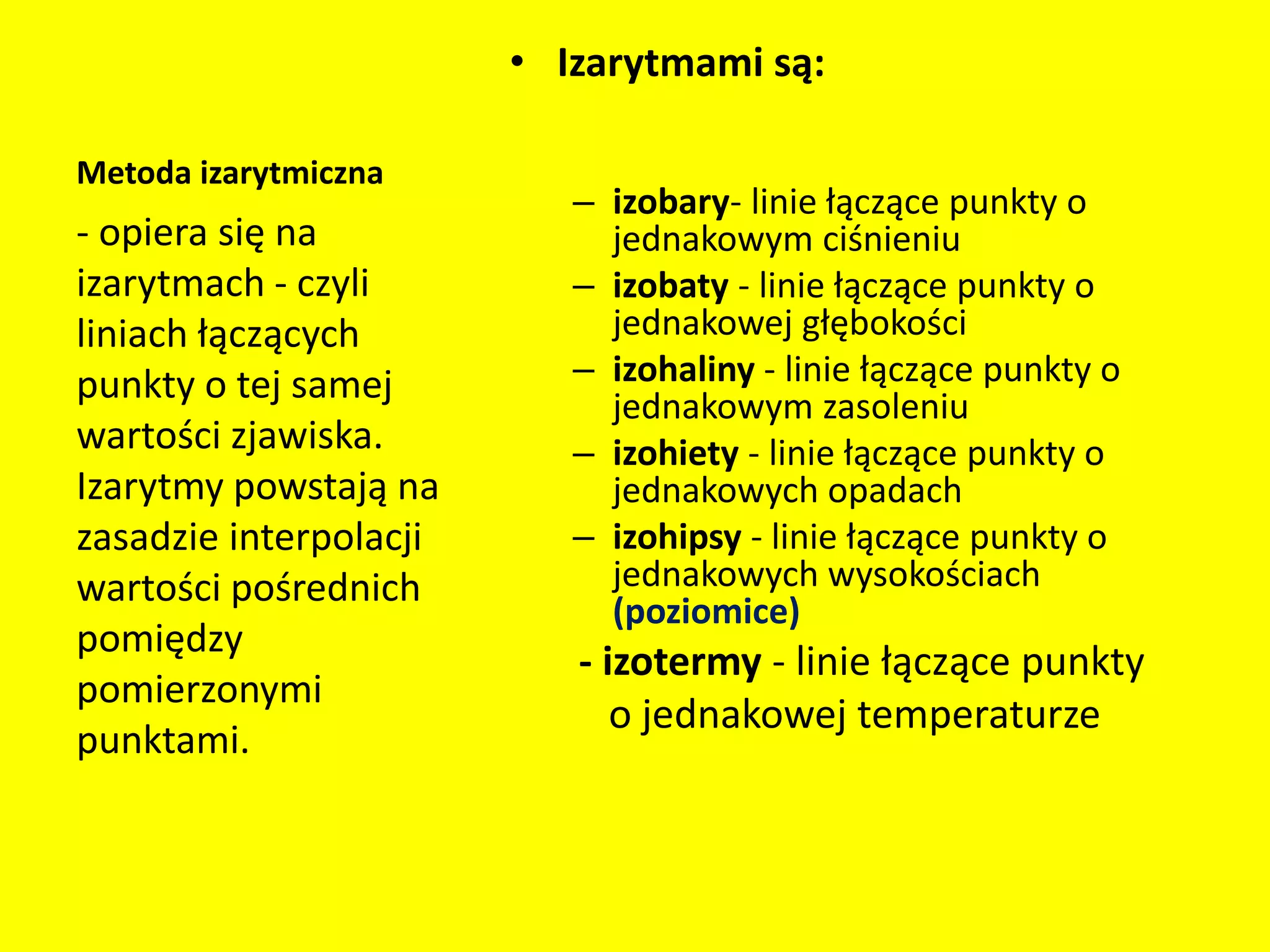 Metody na mapie | PPTX