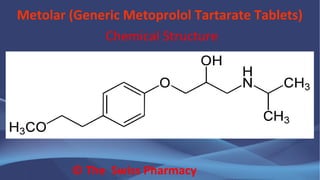 Metolar (Generic Metoprolol Tartarate Tablets) | PDF