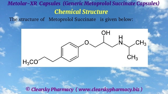 Metolar-XR Capsules (Generic Metoprolol Succinate Capsules) | PDF