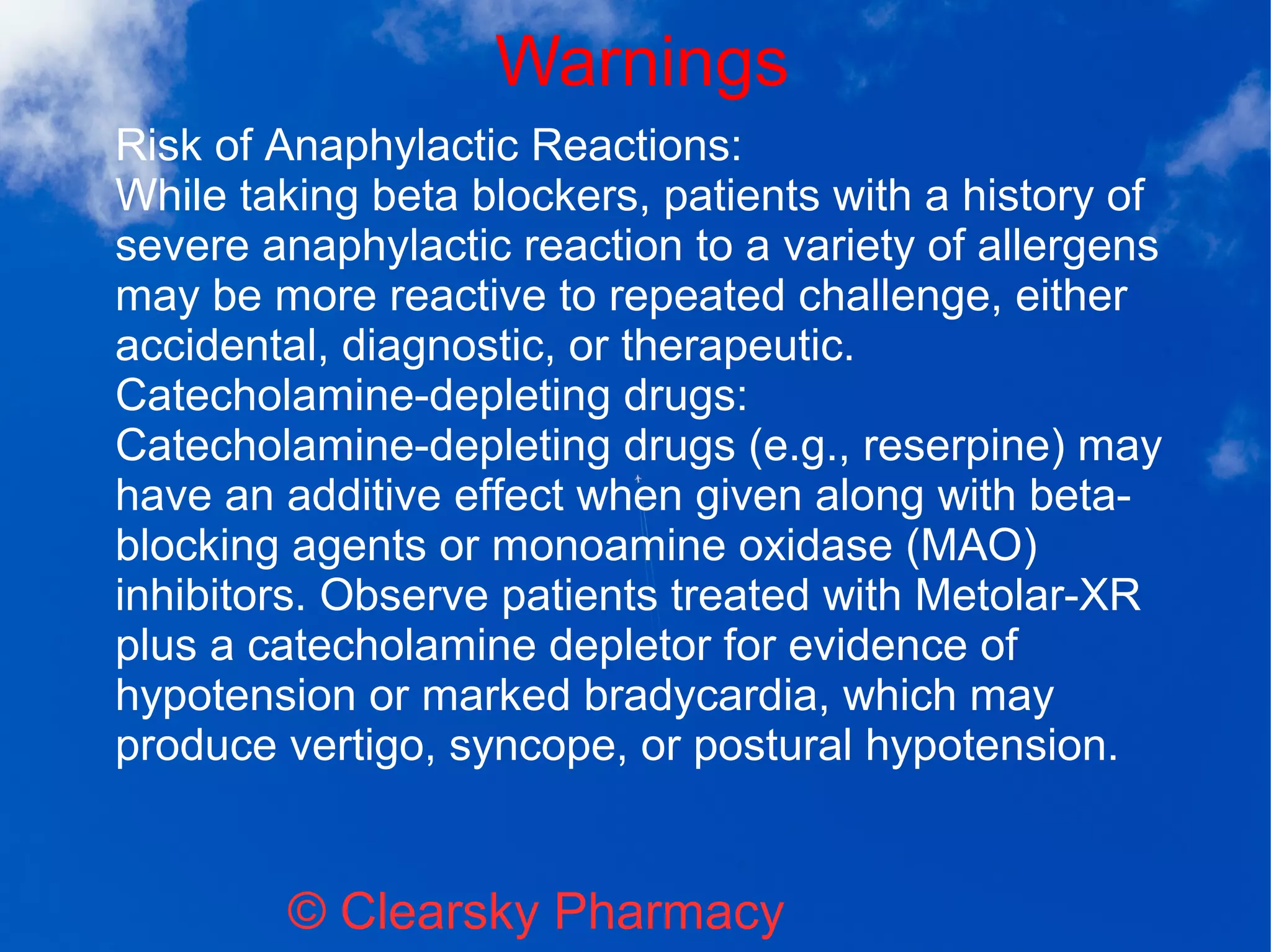 Metolar-XR (Metoprolol Capsules) | ODP