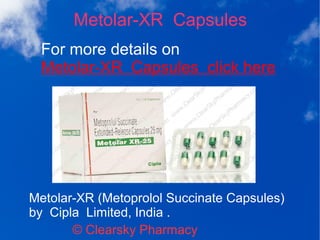 Metolar-XR (Metoprolol Capsules) | ODP