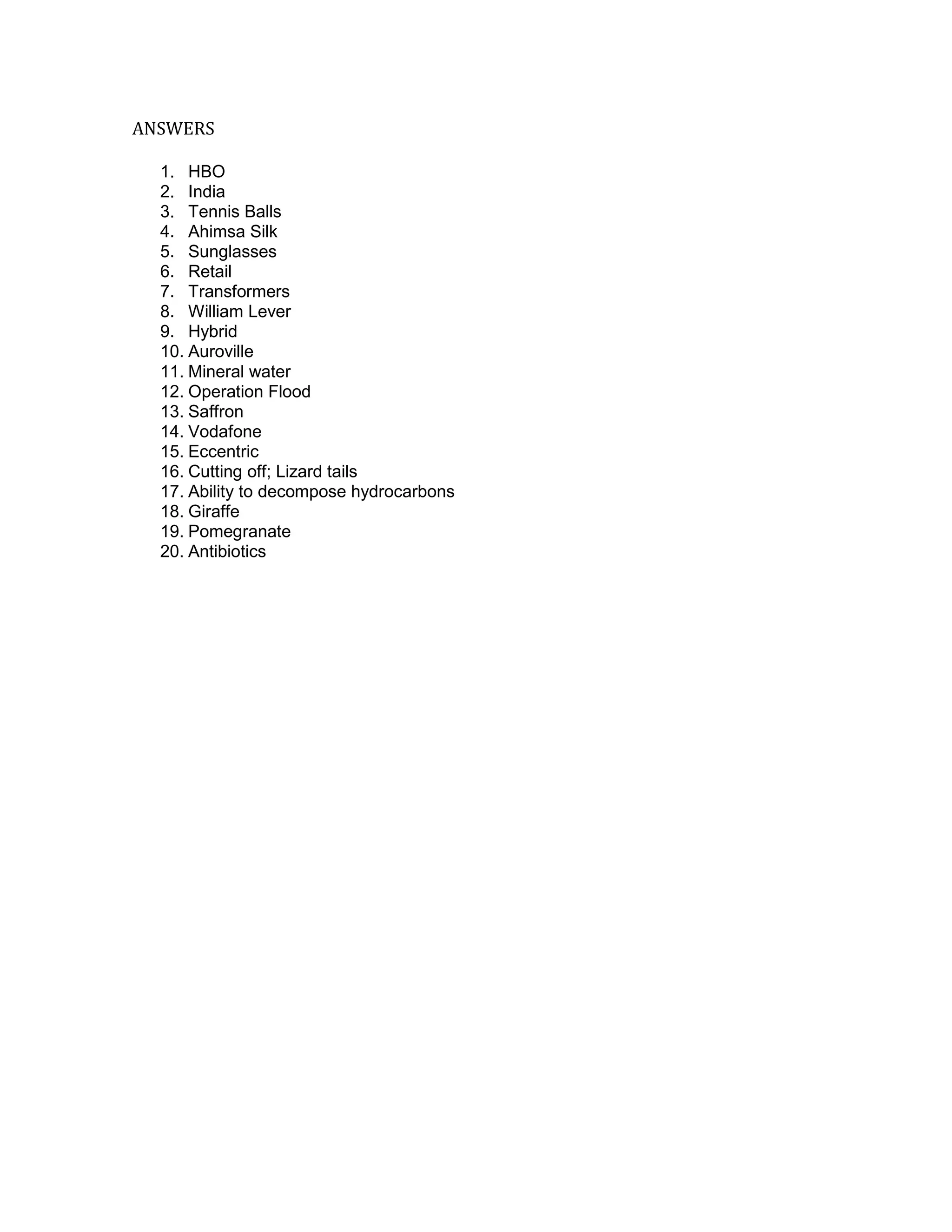 METONYM 2023 - Freshers' Quiz | DOCX