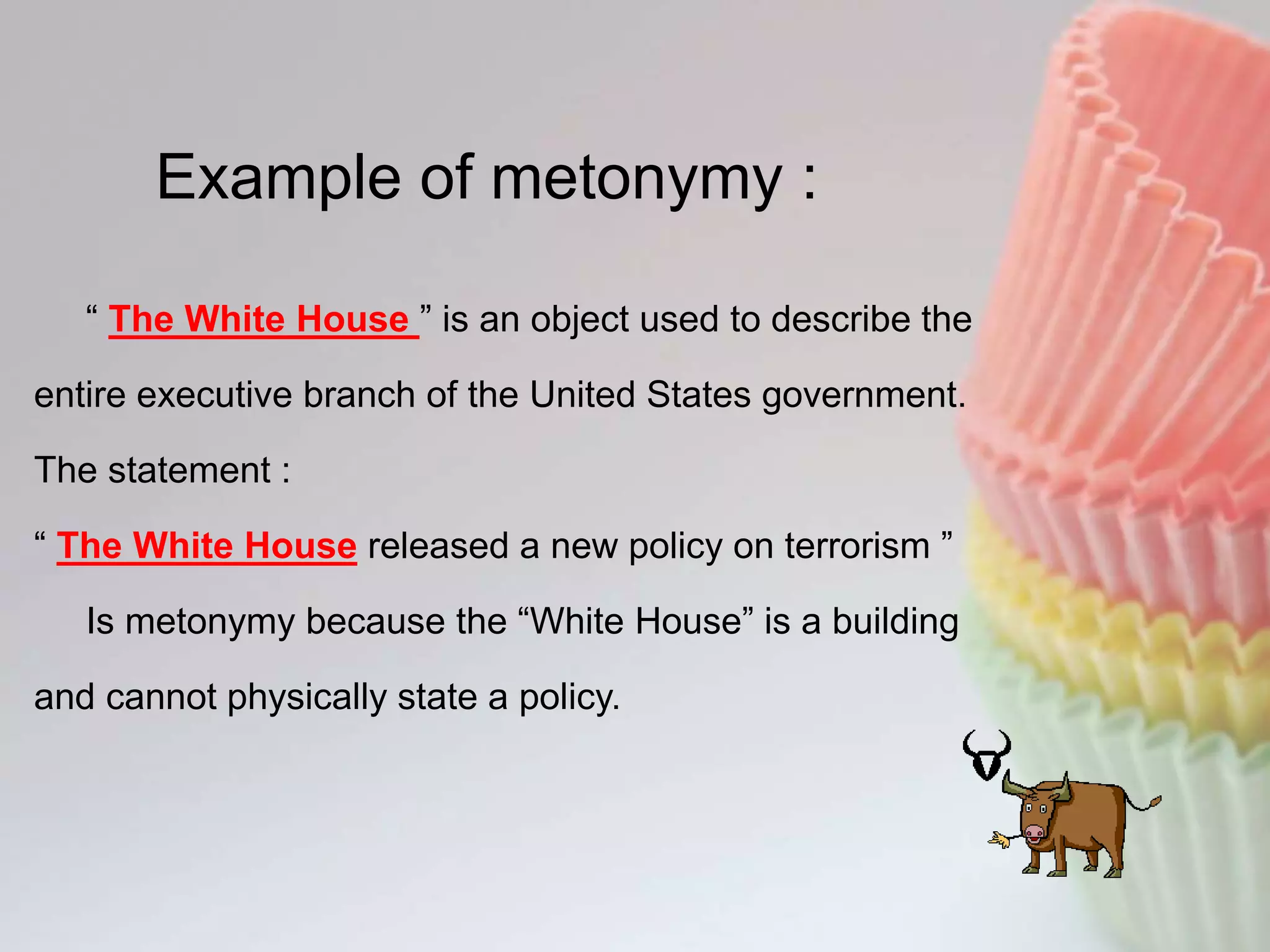 Metonymy and synecdoche | PPTX
