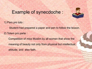 Metonymy and synecdoche | PPTX