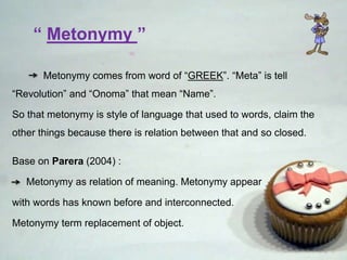 Metonymy and synecdoche | PPTX