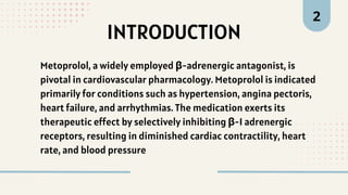 Metoprolol ( Beta Blocker) by Shreya Tomar | PDF