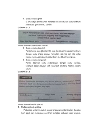 INSTRUMENTASI DAN PENSKALAAN (METODE PENELITIAN) | DOCX