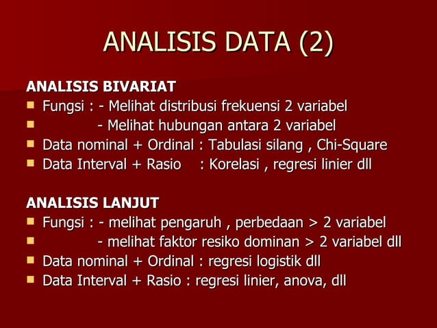 Metpen 5 Analisis Data | PPT