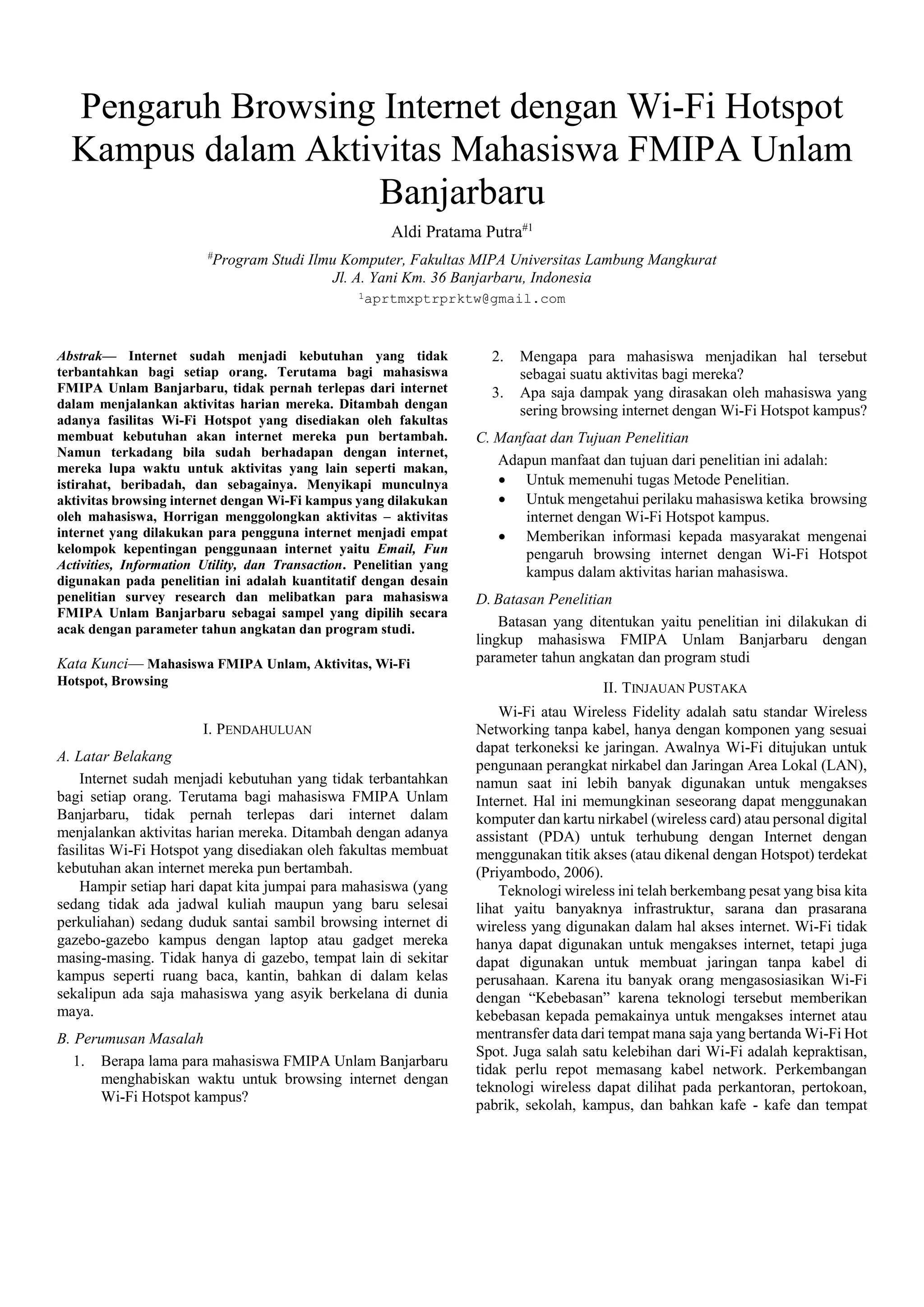 Laporan Tahap 1 Metpen | PDF