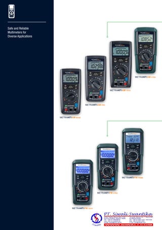 Data Teknis Gossen Metrawatt Multimeter : METRAHIT AM SERIES & METRAHIT ...