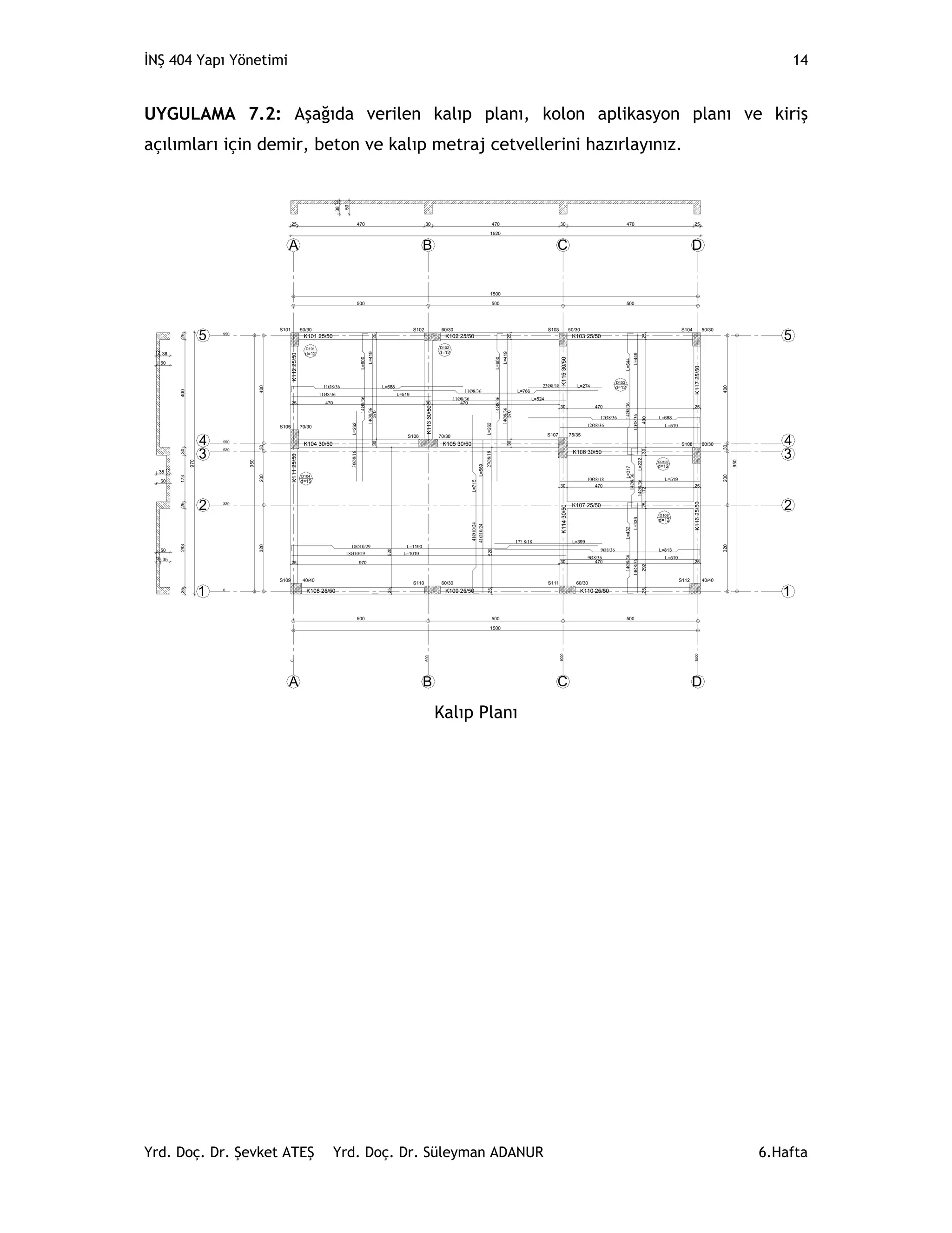 Metraj ve Keşif İşleri Ders Notları | PDF