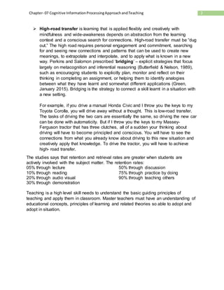 Teaching 4 Transfer | DOCX