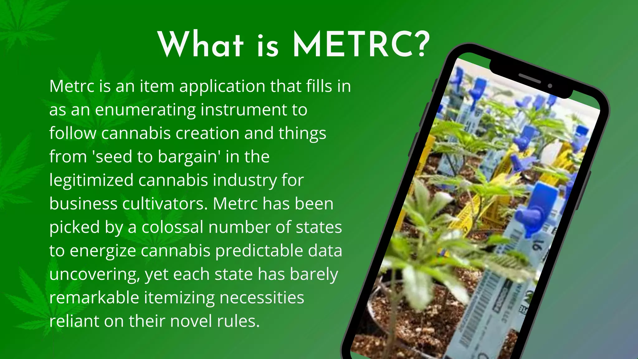 Metrc track and trace software | PPT