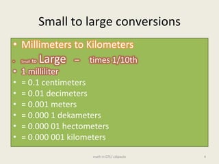 Metric Conversions | PPT