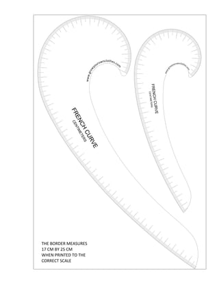 Printable French Curve