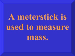 Metric Jeopardy | PPT