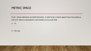 Metric-space-1-Calculus with Analytic Geometry | PPTX