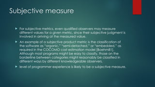 Lecture 2 software metrics and estimation. | PPTX