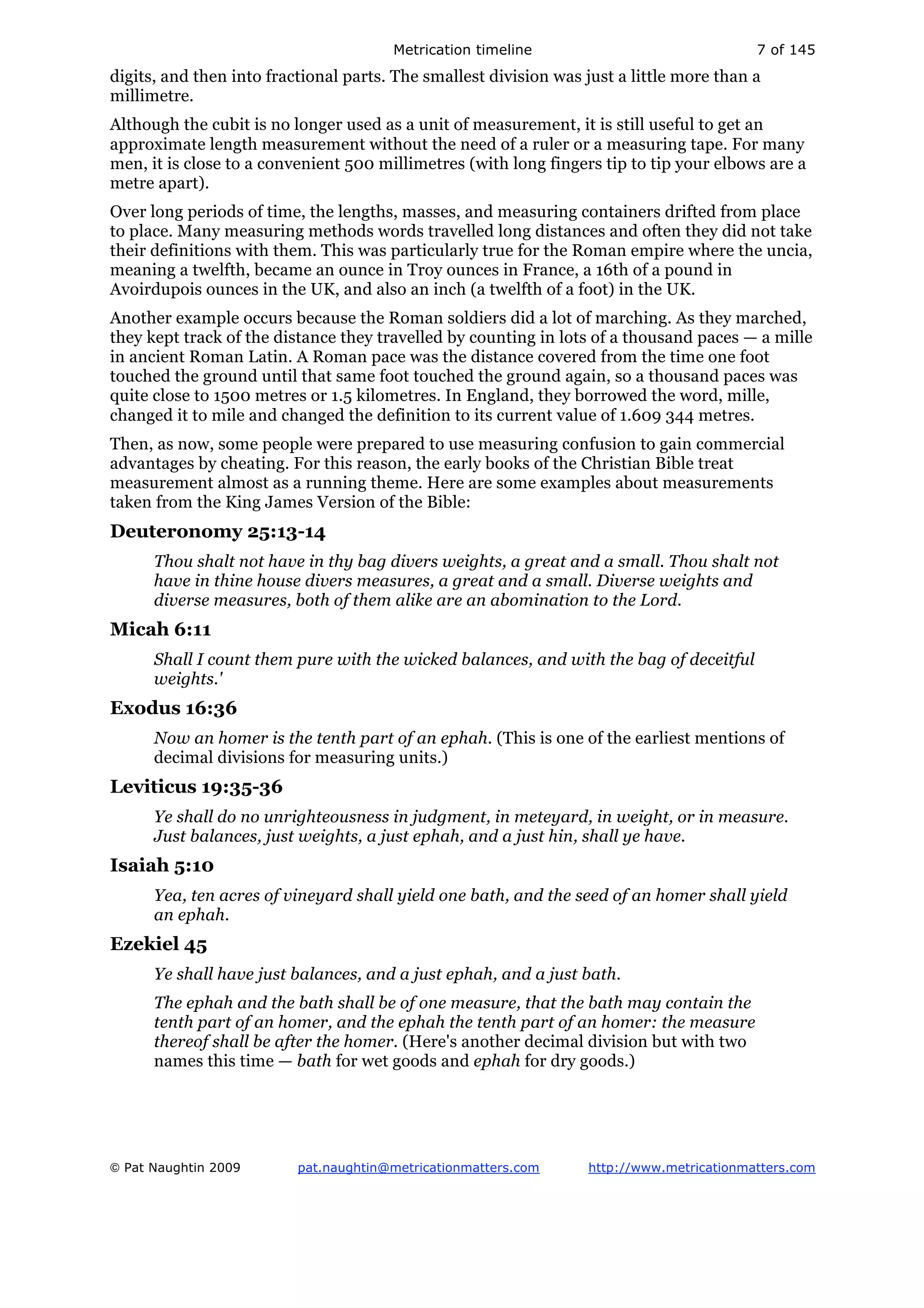 Metrication timeline | PDF