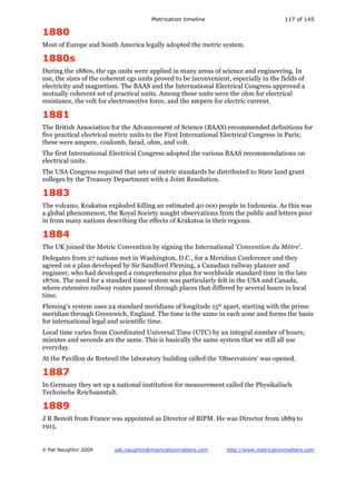 Metrication timeline | PDF