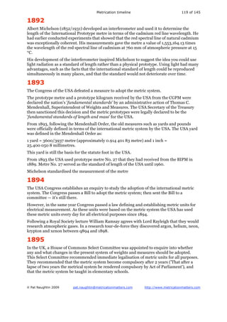 Metrication timeline | PDF