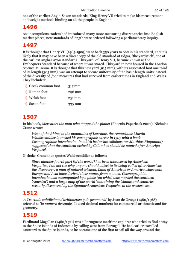 Metrication timeline | PDF