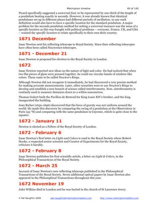 Metrication timeline | PDF