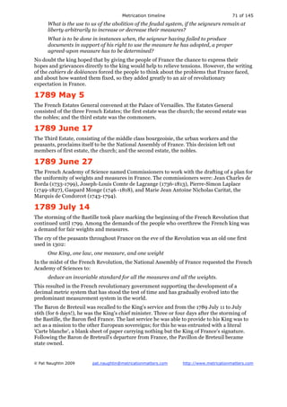 Metrication timeline | PDF