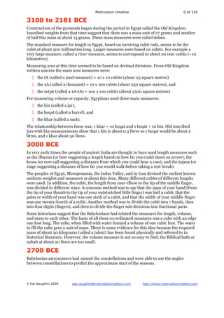Metrication timeline | PDF