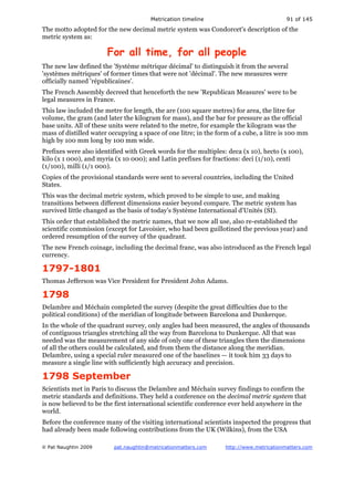 Metrication timeline | PDF