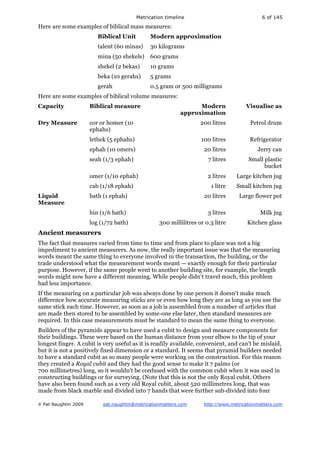 Metrication timeline | PDF