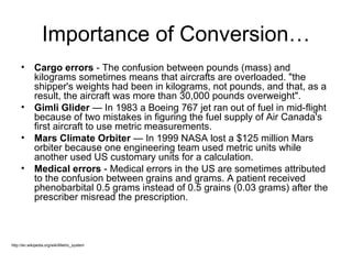 Metric conversion lab | PPT